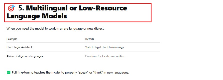 GenAI – Full Fine-Tuning LLM Models. – Praudyog